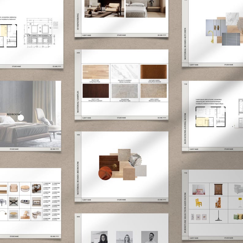 Interior Design Presentation | Interior Design Project Template ...
