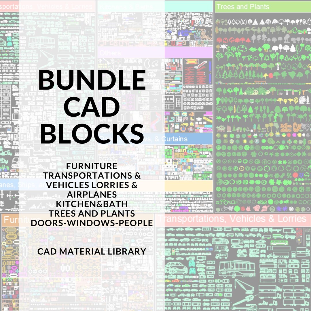 Ultimate Autocad Block Bundle | Furniture, Kitchen, Doors, Windows ...