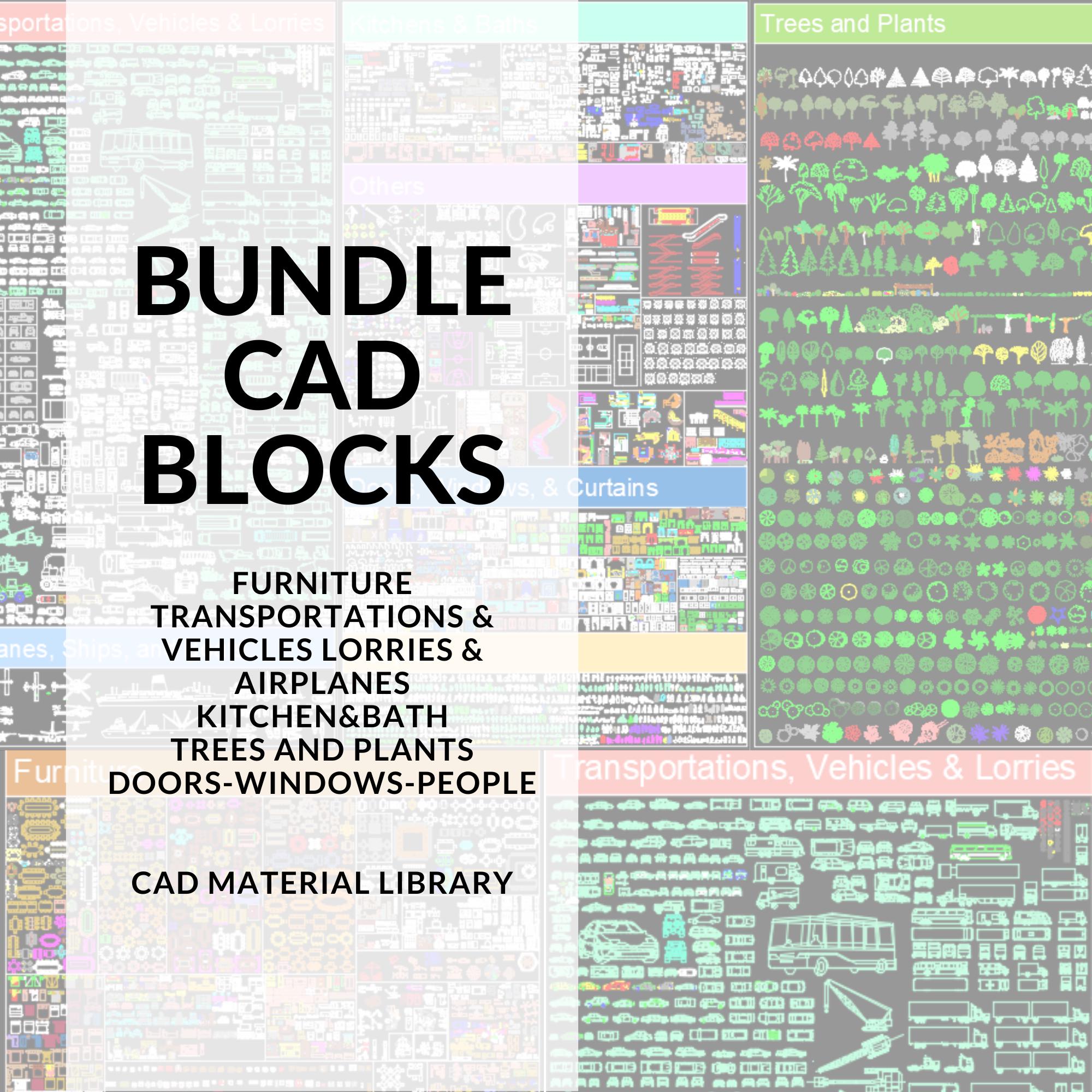 Ultimate Autocad Block Bundle | Furniture, Kitchen, Doors, Windows ...