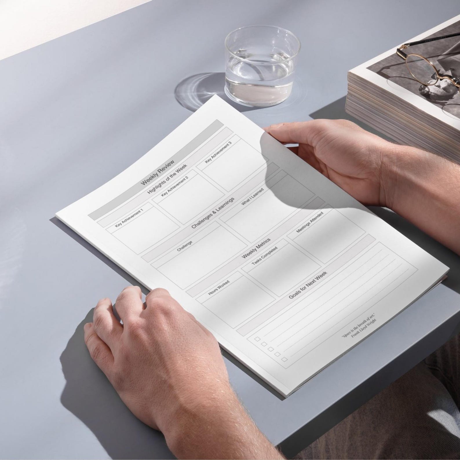 Architect Weekly Planner | Printable PDF for Architects & Interior ...