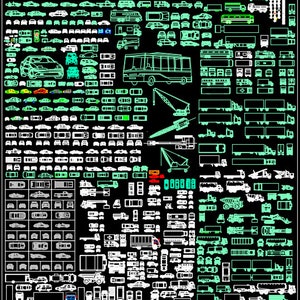 Transportation CAD Blocks: Vehicle, Airplane, Ship Drawings (DWG File ...