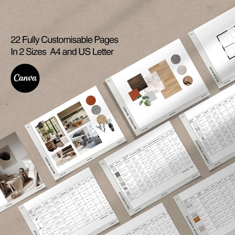 FF&E Schedule | Interior Design Finishes and Fixtures Schedule Template ...