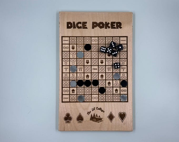 Dice Poker Board Game Svg Vector, Pdf, Dxf, Ai, Eps, Png Files - Etsy ...