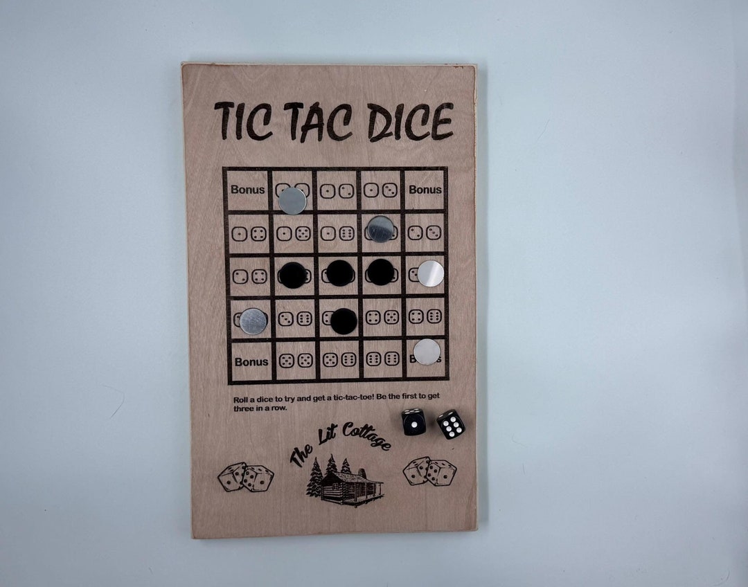Dice Tic Tac Toe - Etsy
