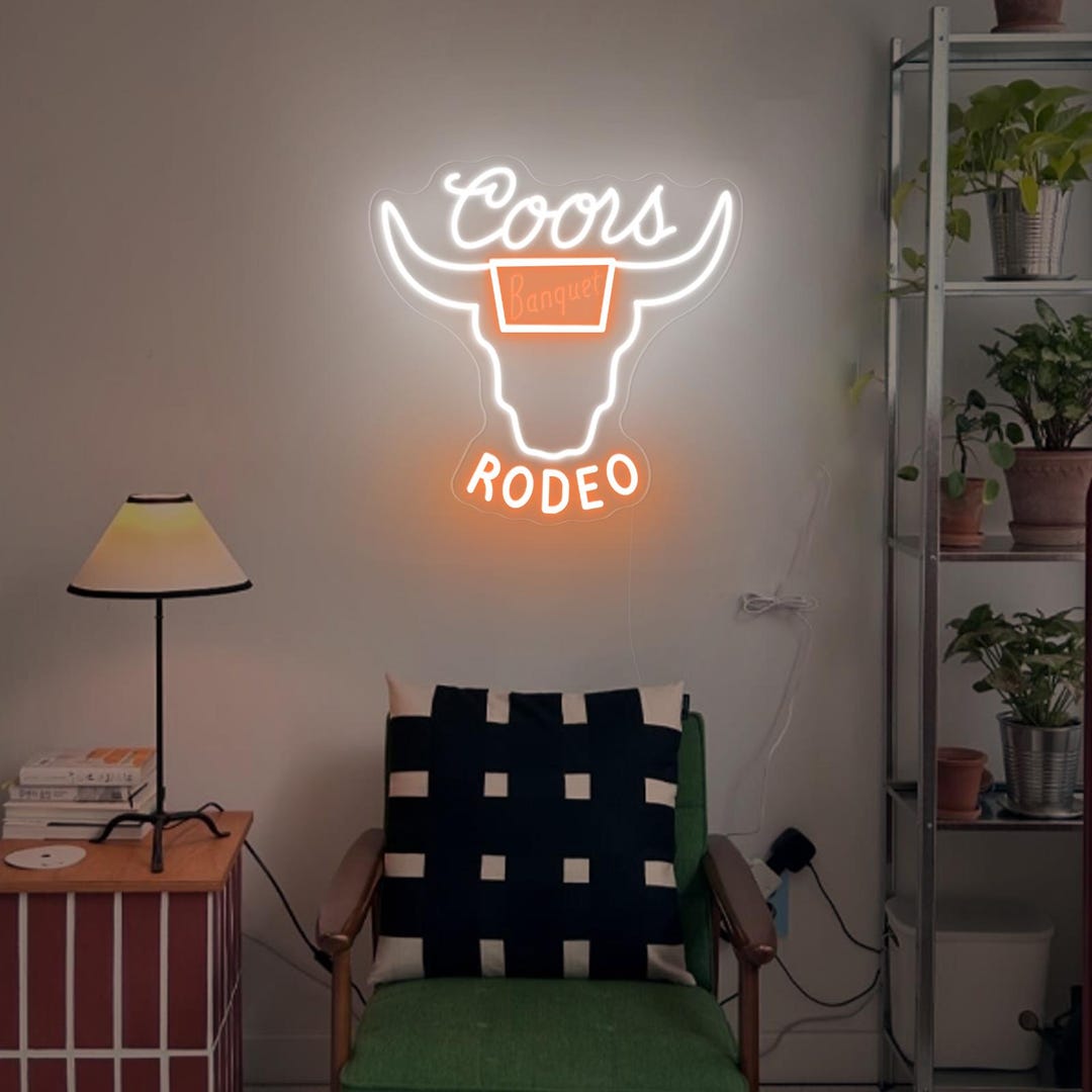 Cowboy Neon Sign, Western Rodeo Decor,mancave Neon Sign, Cowboy Led ...