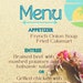 Seafood Specials Pre-fixed Menu for Restaurants, Wedding, Resort Menu ...