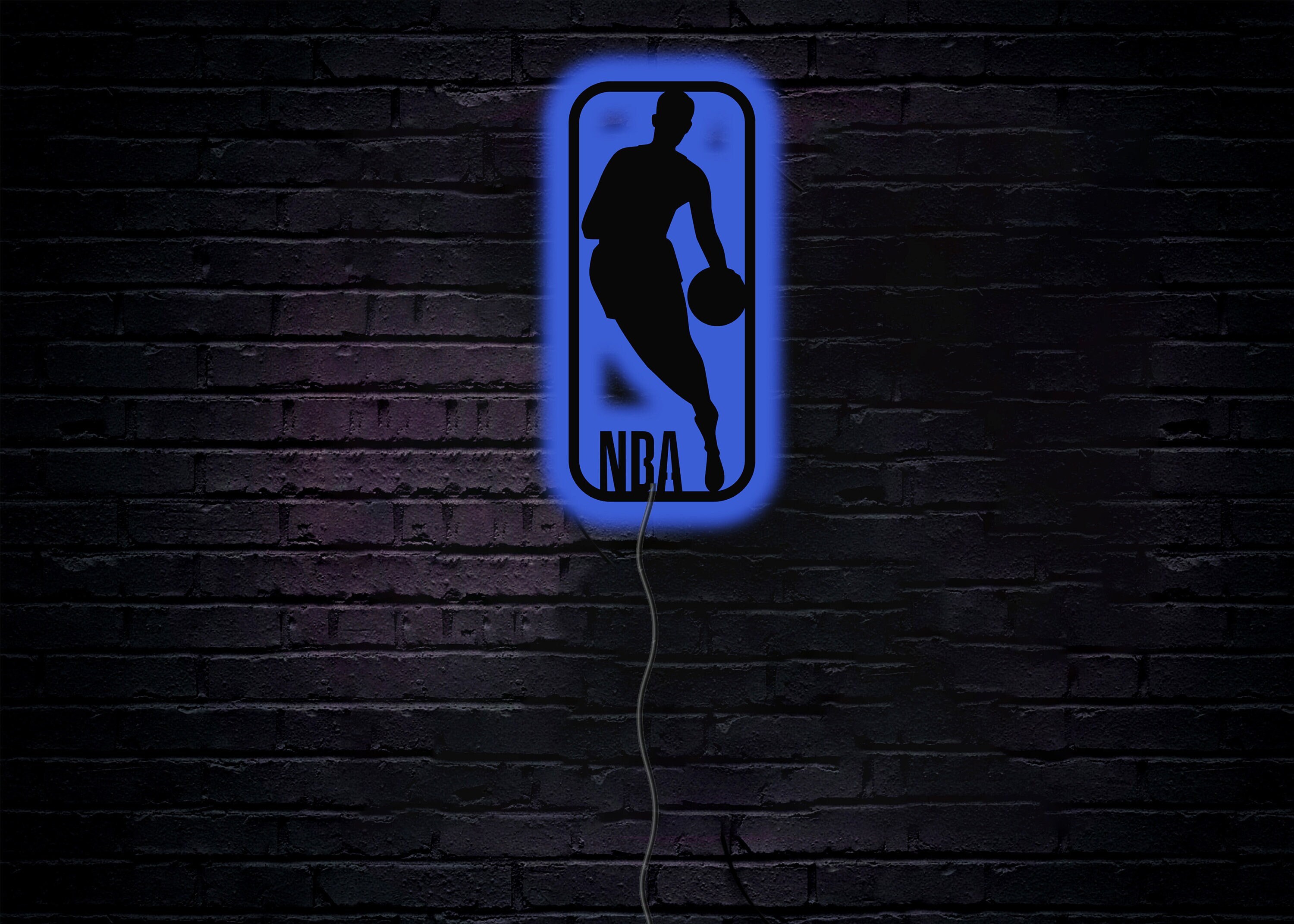 NBA Led Sign, NBA Led Light Sign, NBA Neon Led Sign, Nba Wall Decor ...