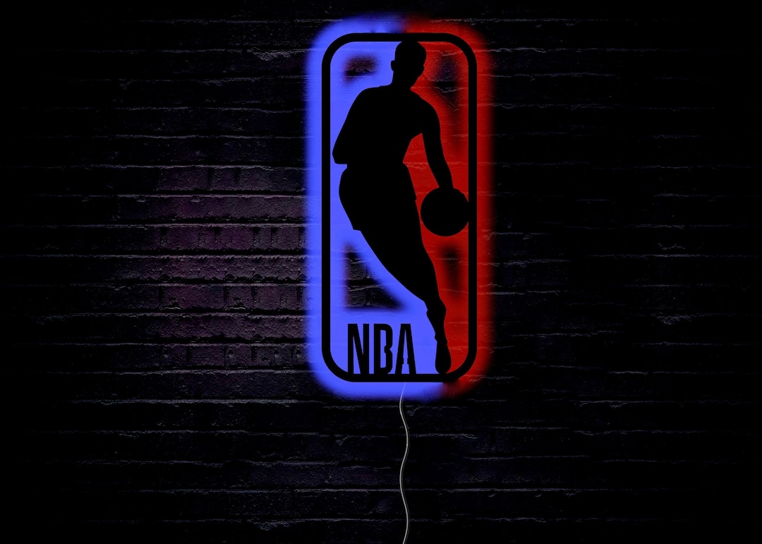 NBA Led Sign, NBA Led Light Sign, NBA Neon Led Sign, Nba Wall Decor, Game Room Decor Led Light ...