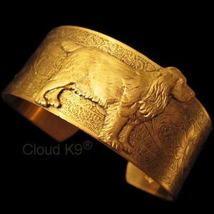 Cocker Spaniel Cuff Bracelet. Vintage Style Cocker Spaniel Jewelry Gift ...
