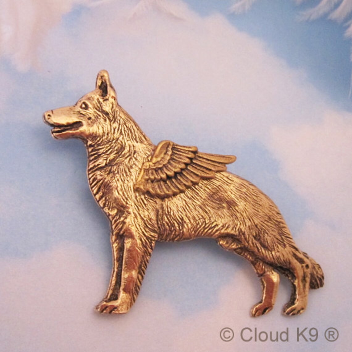 German Shepherd Angel Pin. German Shepherd Jewelry. Dog | Etsy
