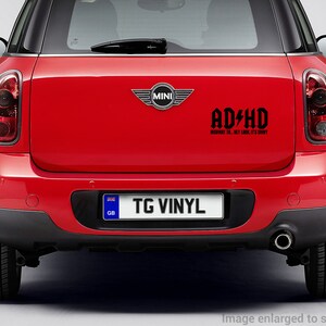 8 ADHD SHINY Vinyl Decal Sticker Car Window Laptop Funny Mental Health ...