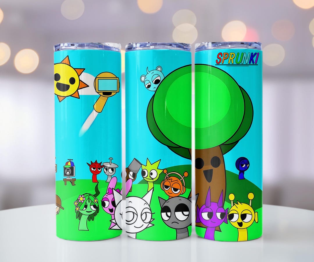 SPRUNKI V2 Stainless Steel 20oz 600ml Tumbler Coffee Tea Cup Reusable ...