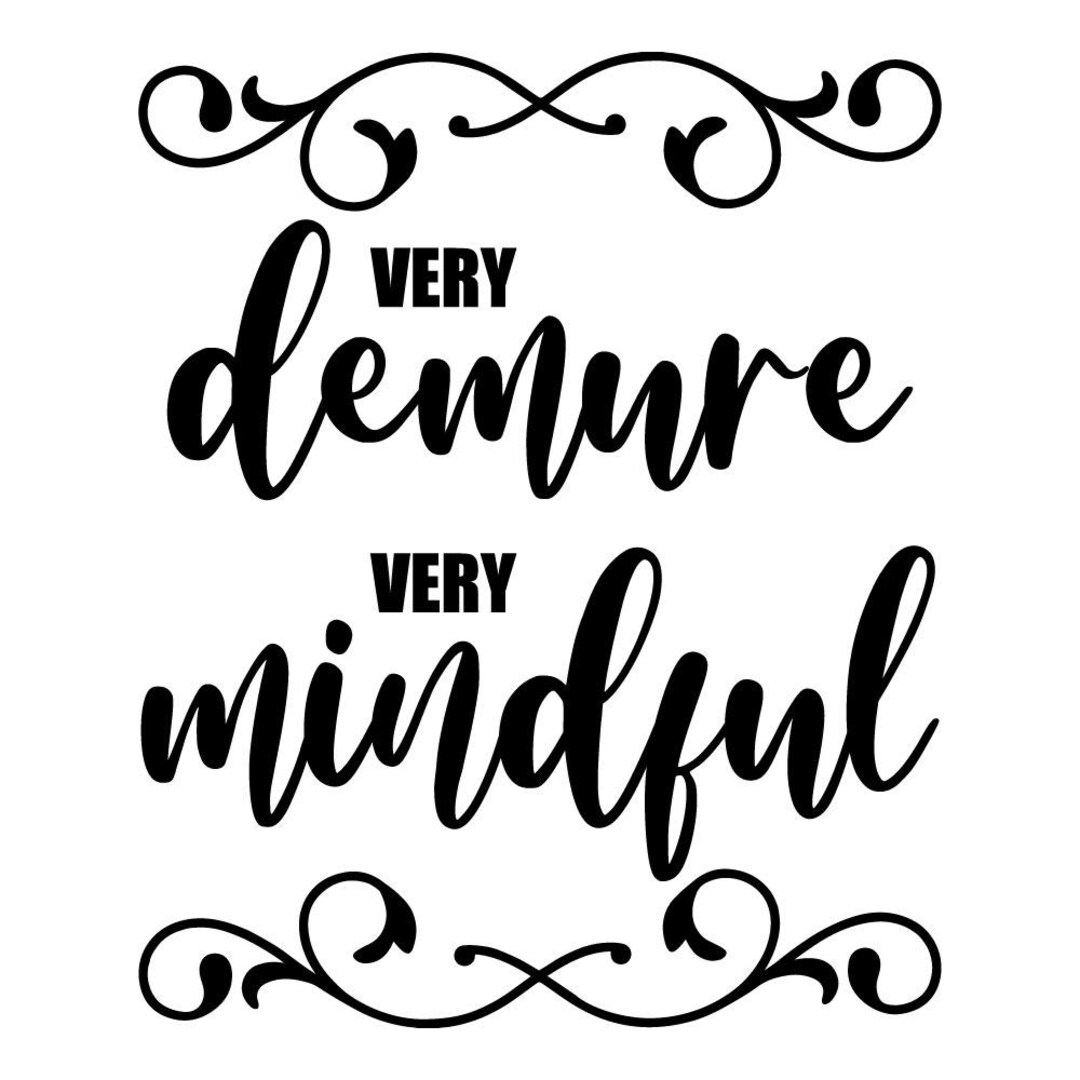 6 DEMURE Vinyl Decal Sticker Car Window Laptop Tiktok Funny Meme ...