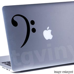 5 BASS CLEF Vinyl Decal Sticker Car Window Laptop Music - Etsy