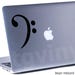 5 BASS CLEF Vinyl Decal Sticker Car Window Laptop Music - Etsy