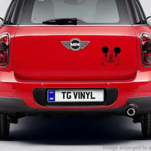 6 MICKEY RUDE Vinyl Decal Sticker Car Laptop Disney Funny Middle Finger ...