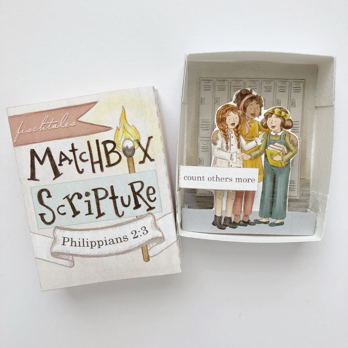 Matchbox Scripture Philippians 2 Memory Verse PDF | Etsy