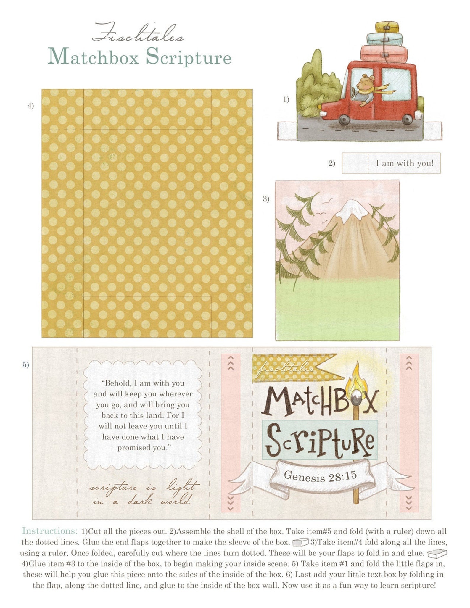 Matchbox Scripture Memory Verse PDF - Etsy