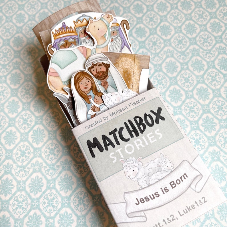 Matchbox Stories Nativity Story Paper Craft - Etsy