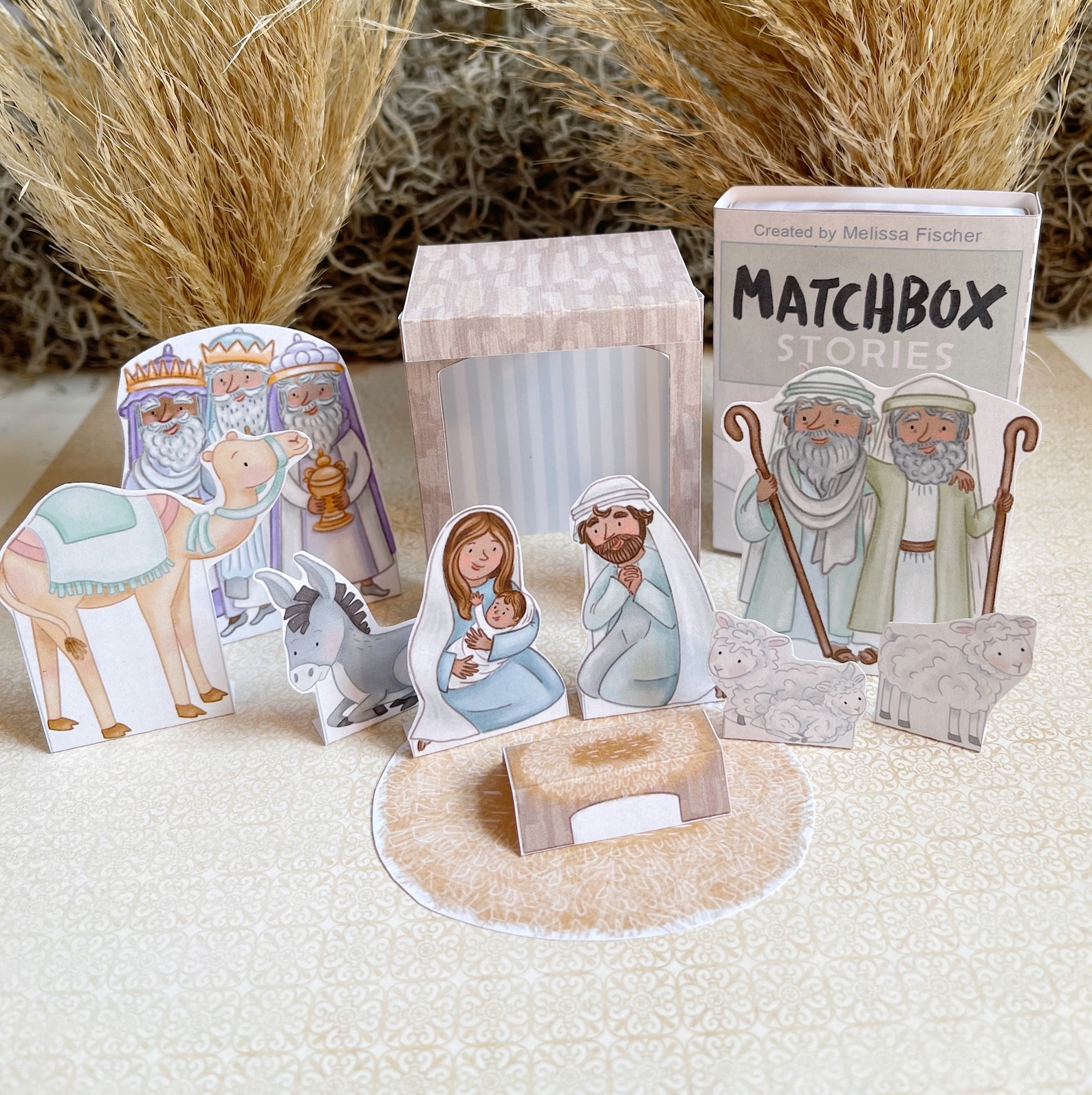 Matchbox Stories Nativity Story Paper Craft - Etsy