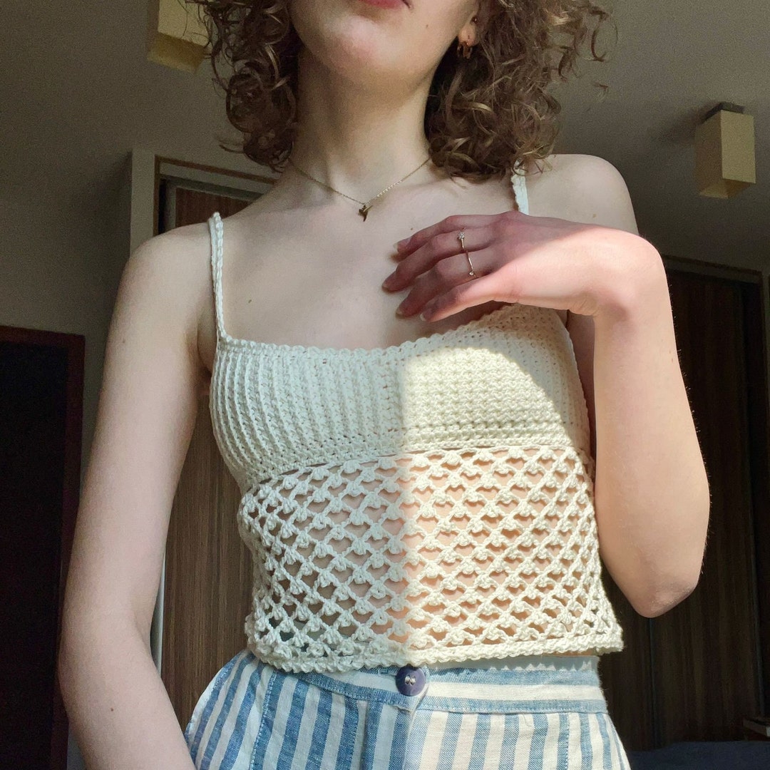 Lacey Top | PDF Crochet Pattern | Intermediate | Made-to-measure - Etsy