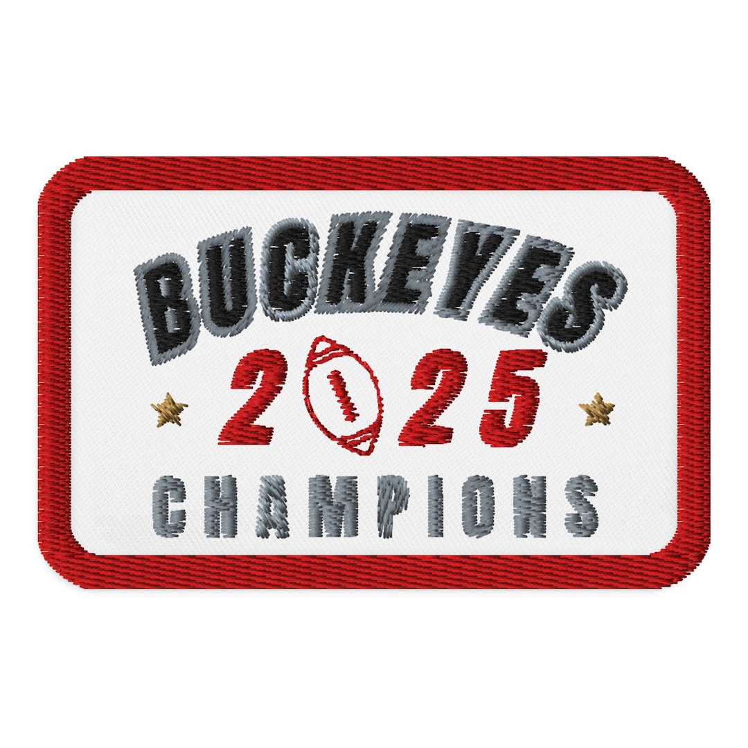 Embroidered Patches Ohio State National Champions 2025 Buckeyes ...