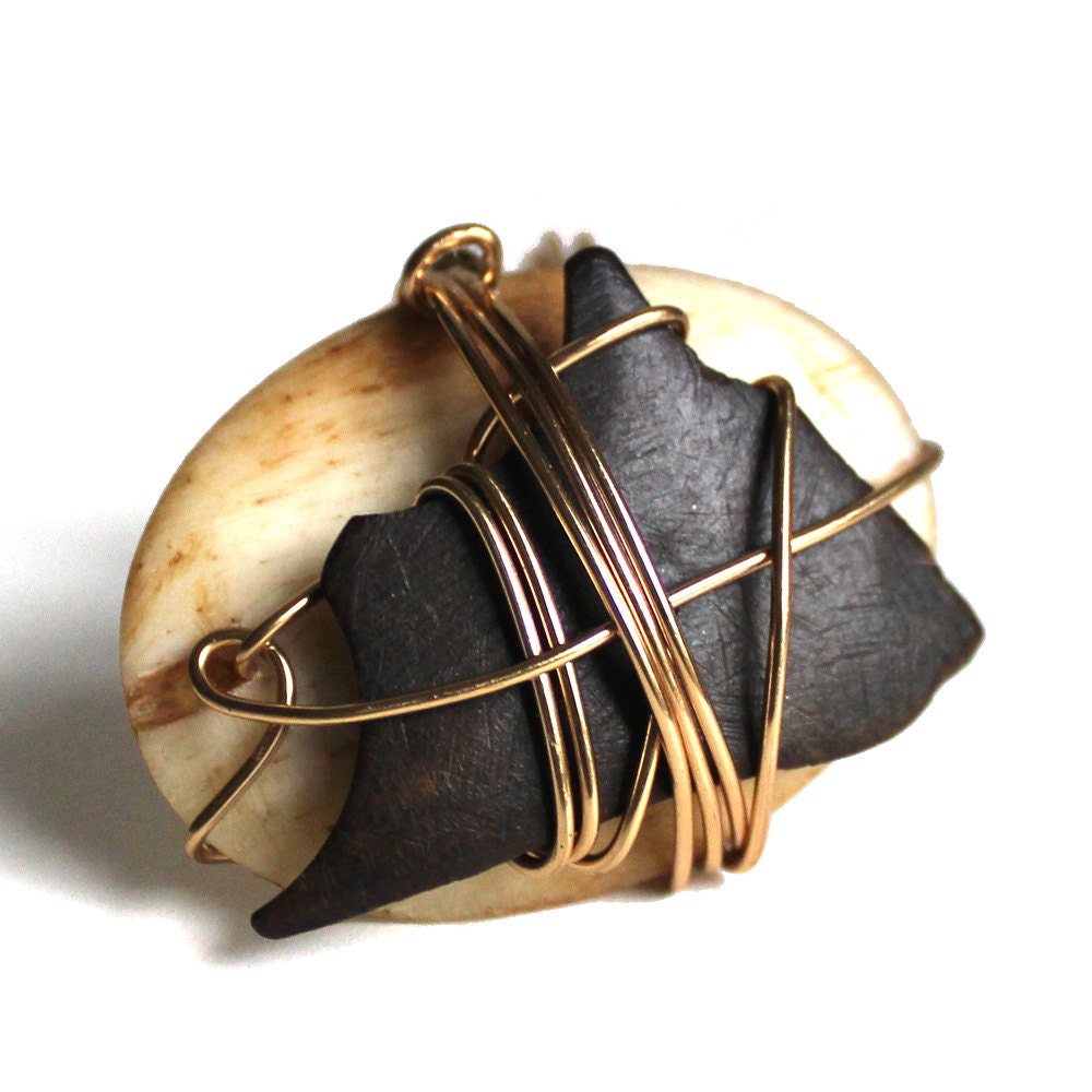 Petrified Wood & Bone Ring That Rocks Size 7 - Etsy