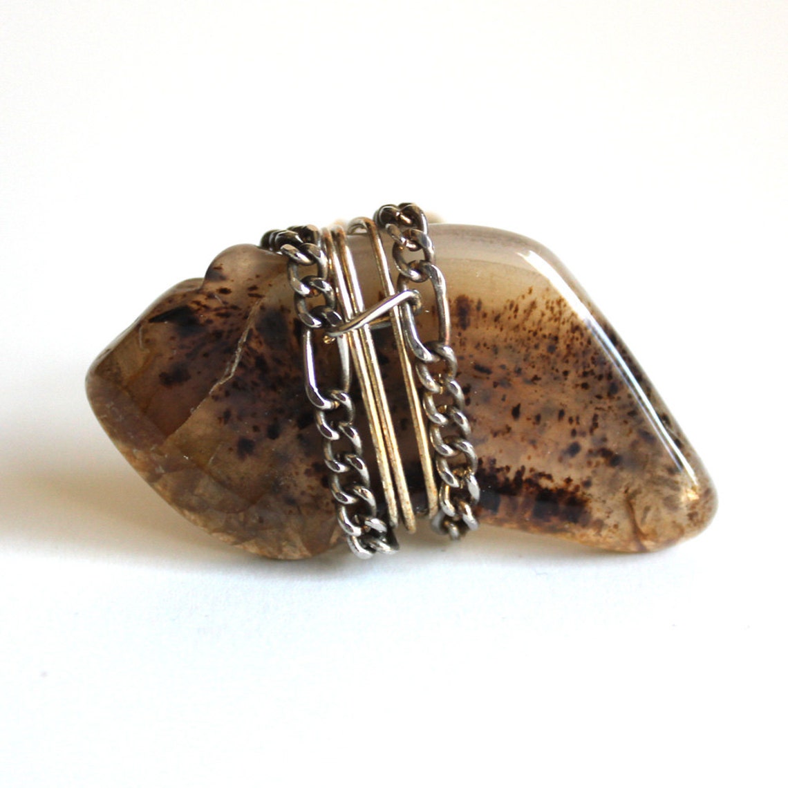 Speckled Stone Ring That Rocks Size 5 - Etsy
