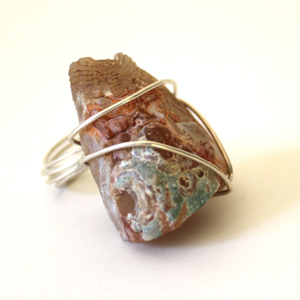 Geode Crystal Cave Ring That Rocks Size 6.5 - Etsy