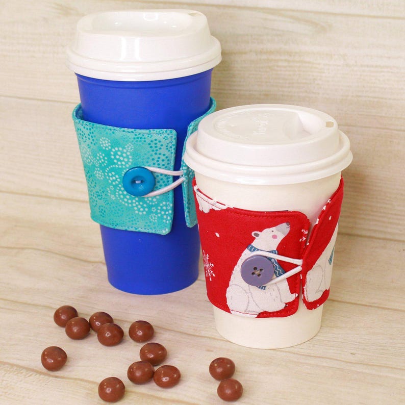 Coffee Cup Cozy PDF Sewing Pattern in Life-size Easy Beginner Student ...