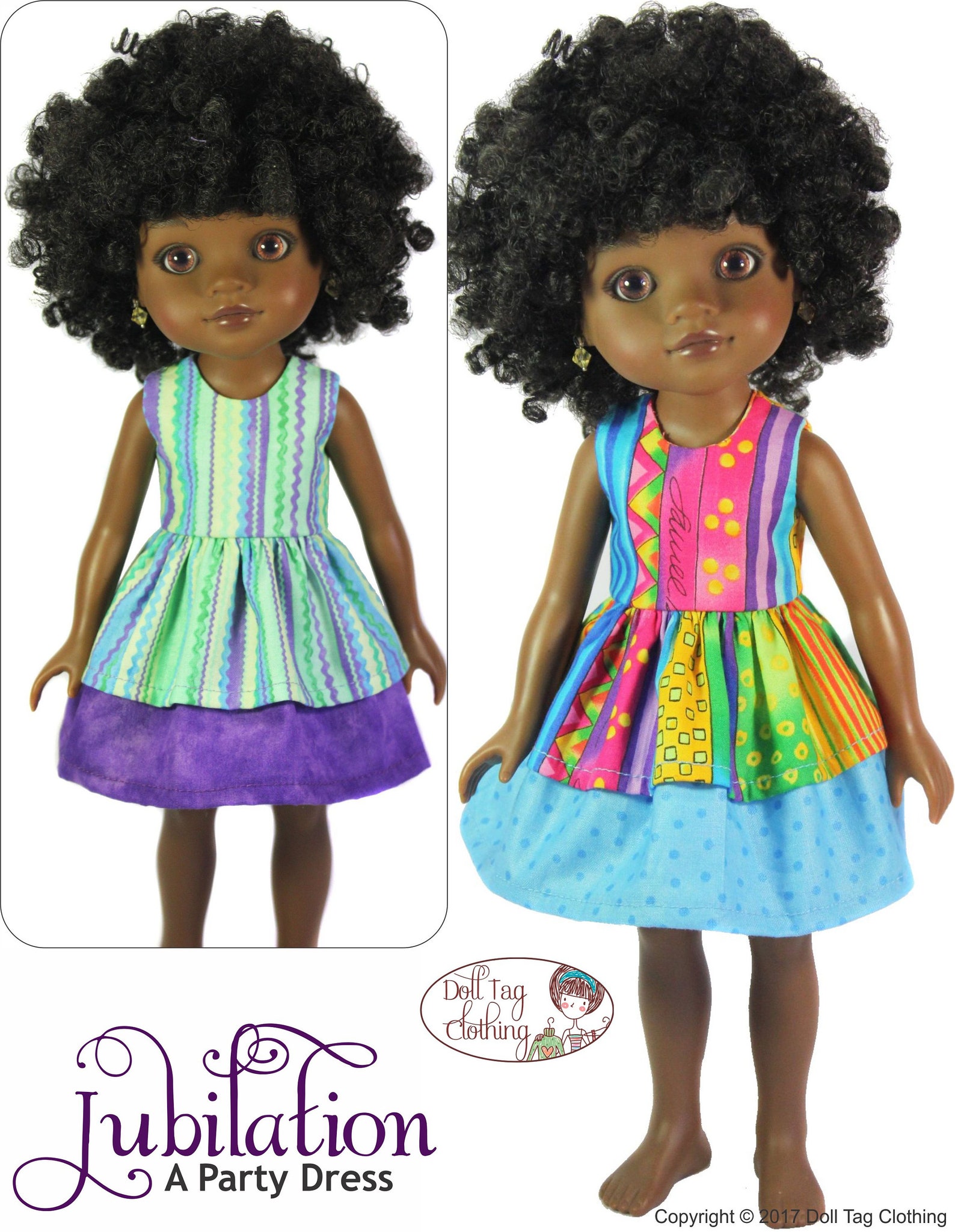 Jubilation Party Dress PDF Sewing Pattern for 13 to 14 Inch Dolls Such ...