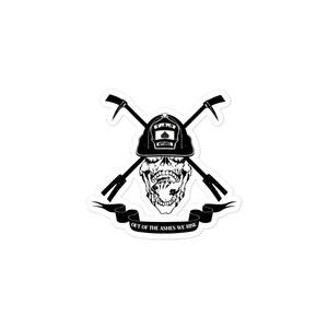 Firefighter Decal, Firefighter Sticker, From the Ashes We Rise Bumper ...