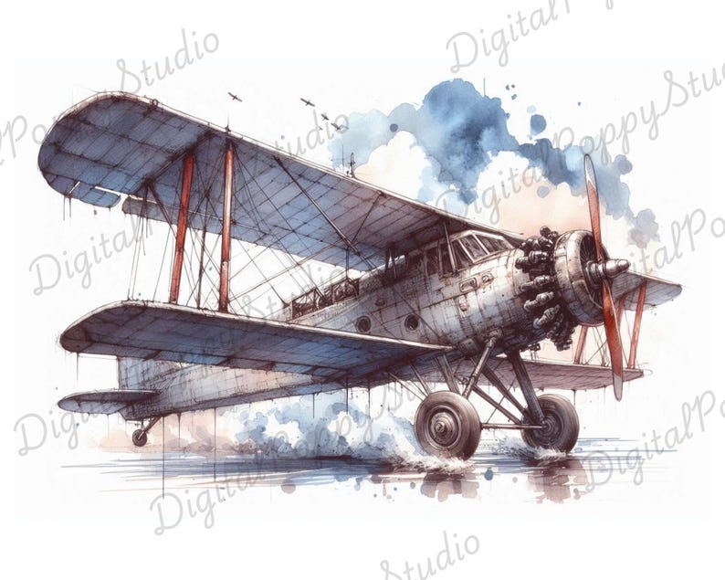 12 Old Plane Clipart , Airplane Printable, Junk Journal Plane, Airplane ...