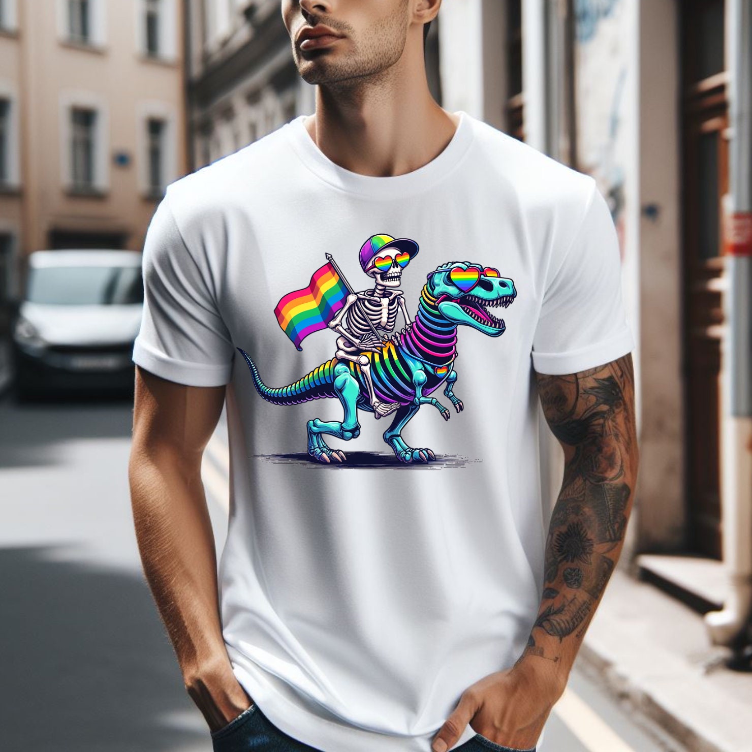 LGBT Skeleton and Dinosaur Png, LGBT Pride Png, Pride Month Png, LGBT ...