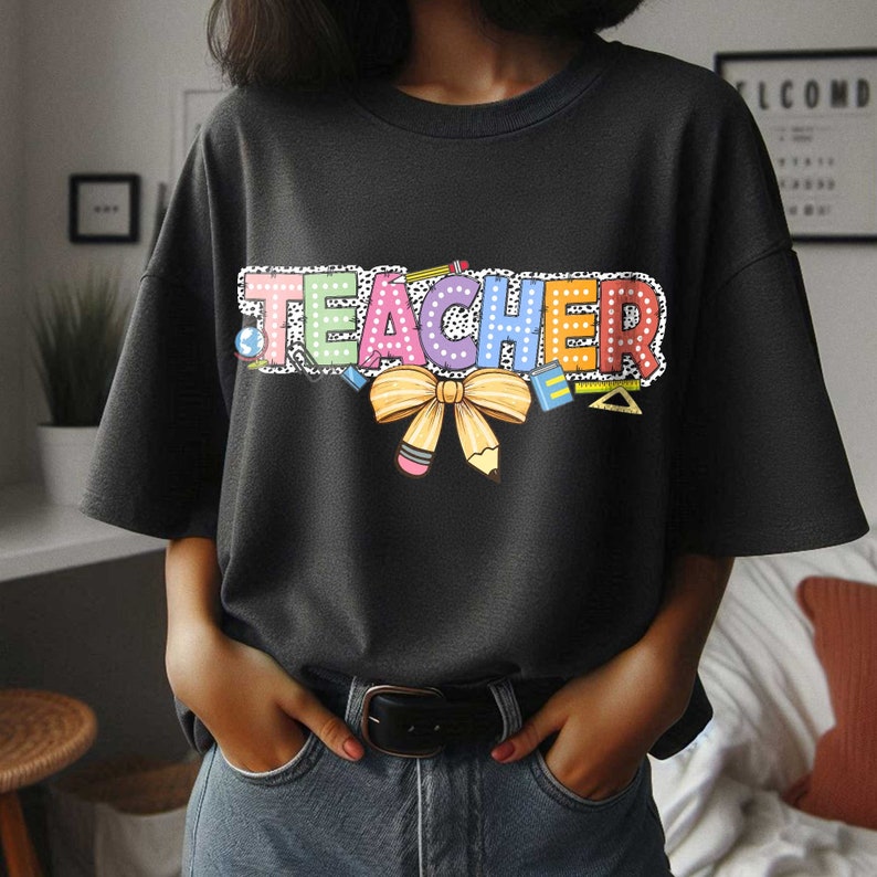 Teacher Png, Back to School Png, First Day of School Png, Teacher ...