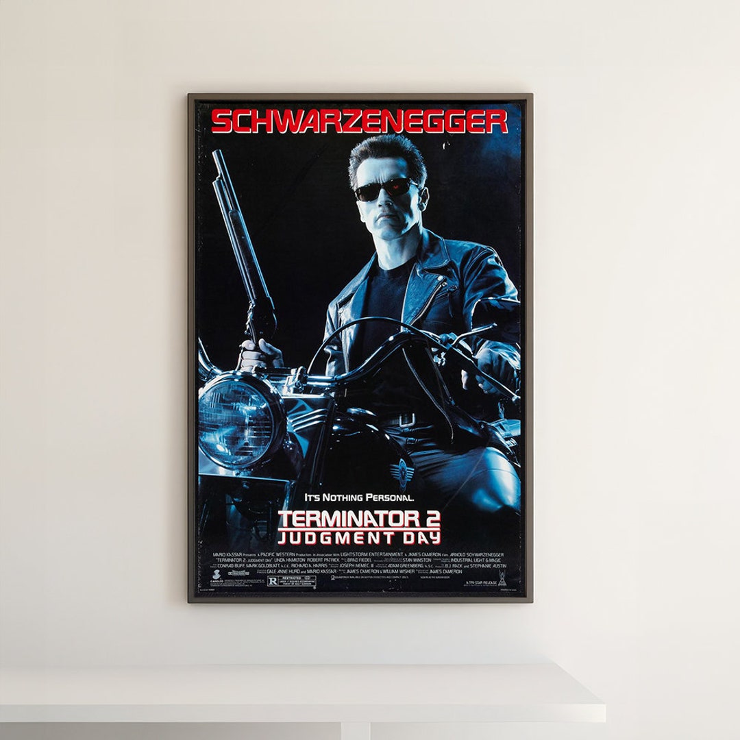 Terminator 2 Judgment Day Movie Poster or Canvas Printing, Poster Wall ...