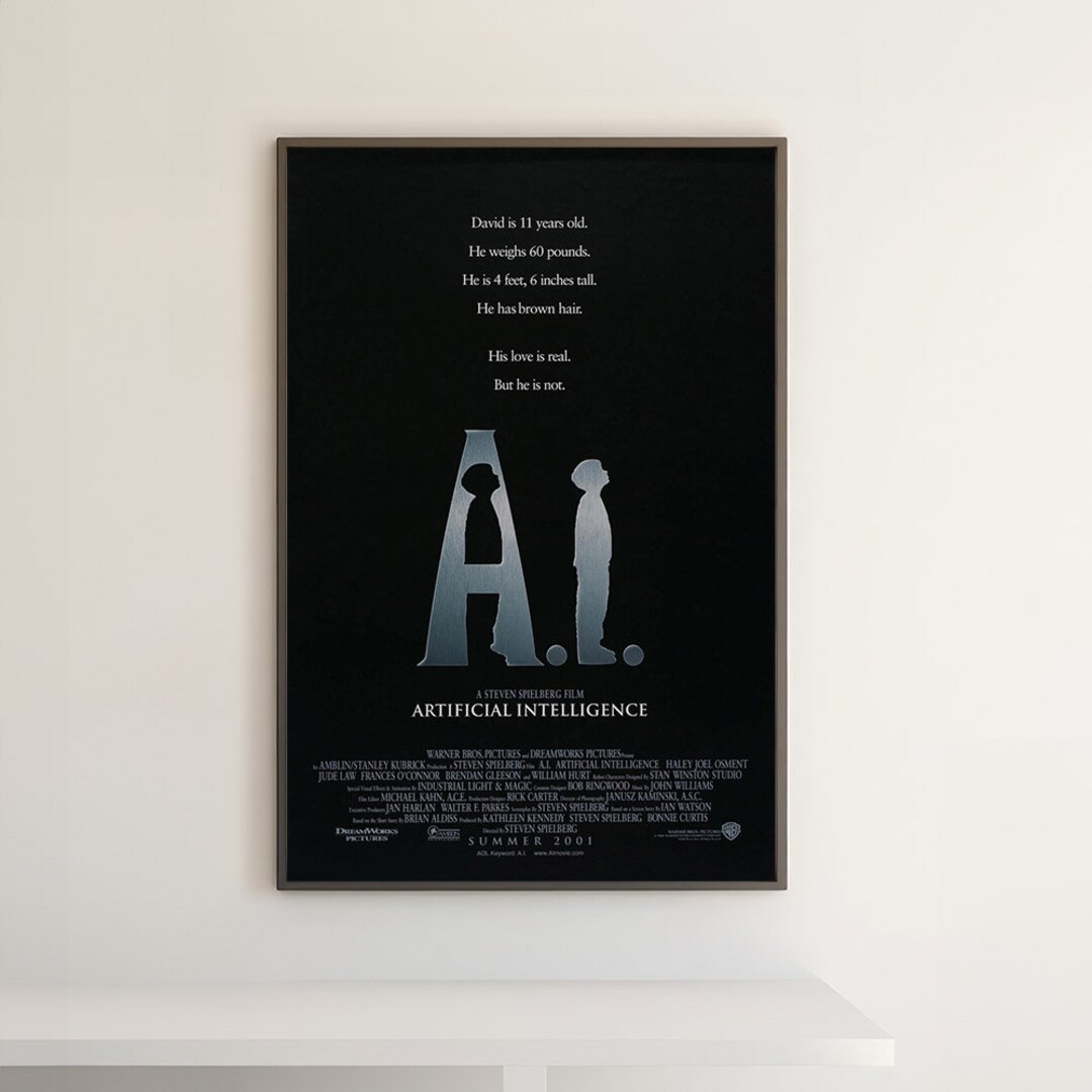 A.I. Artificial Intelligence Movie Poster or Canvas Printing, Poster ...