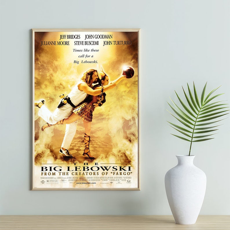 The Big Lebowski Movie Poster or Canvas Printing, Poster Wall Art, Home ...