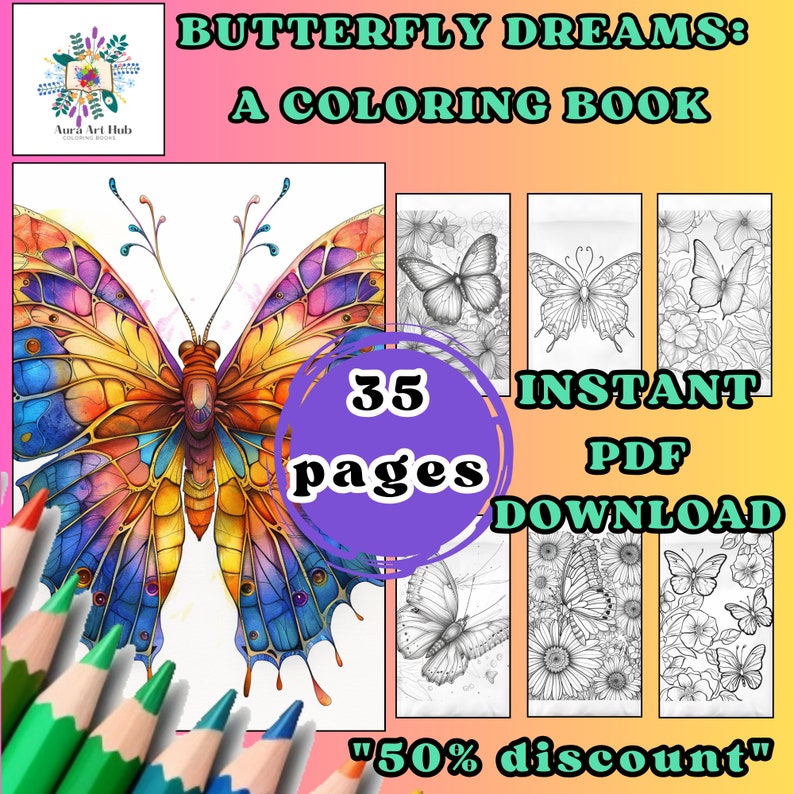 35 Floral Butterfly Coloring Pages, Butterfly Coloring Book Printable ...