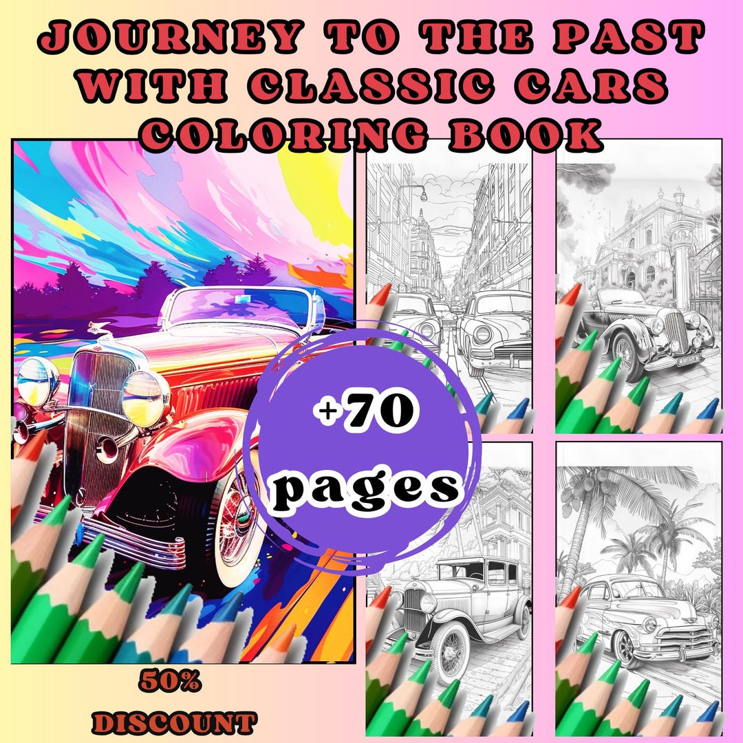 70 Classic Cars Coloring Page, Porsche Coloring Page, Cars, Lamborghini ...