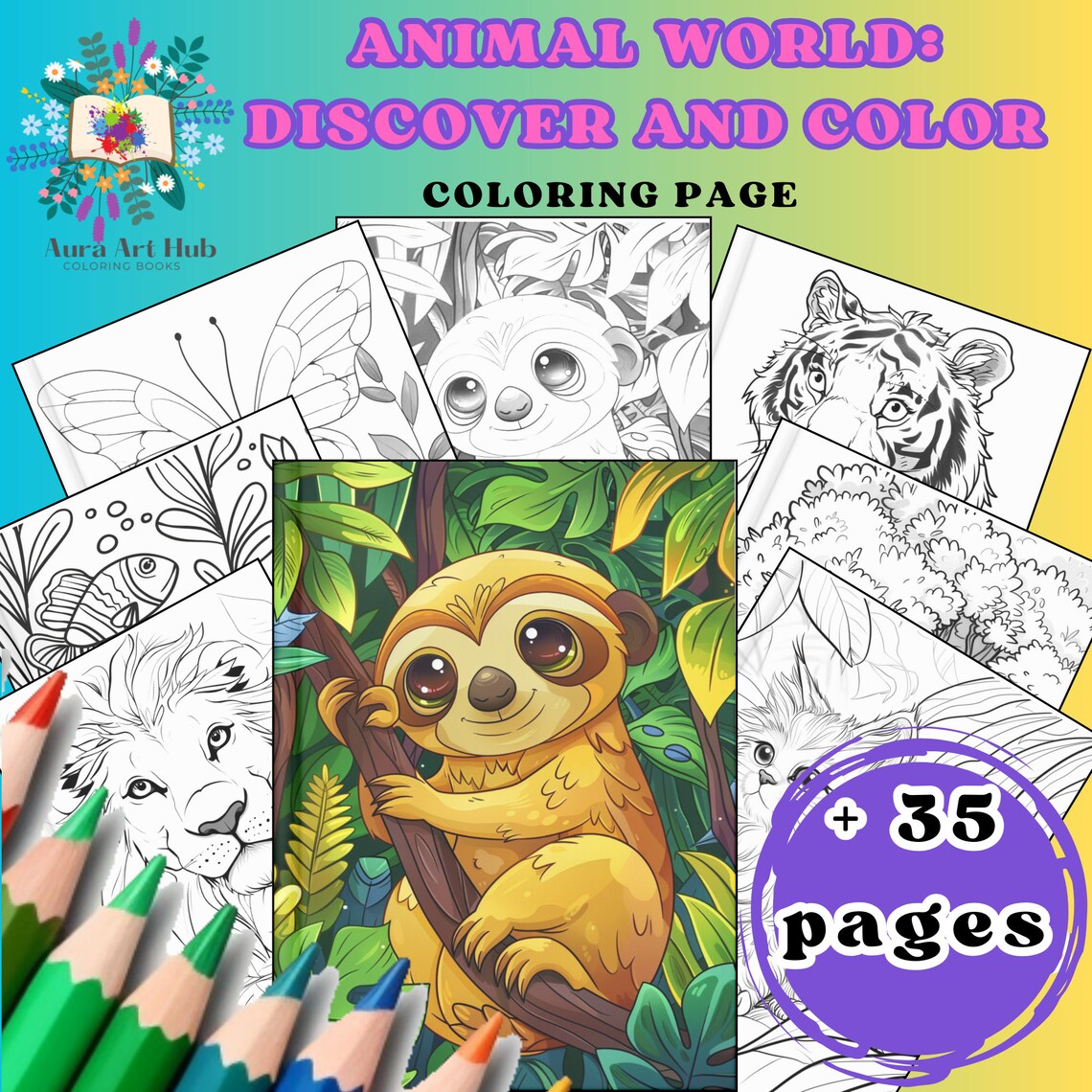 35 Animal World Coloring Page, Animal Coloring Sheets, Farm Animals ...
