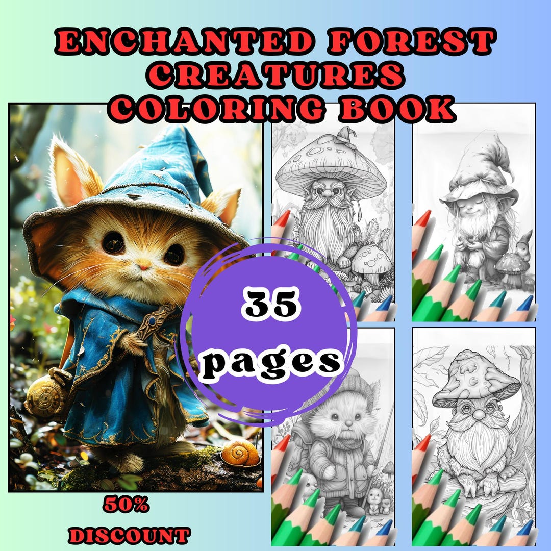 35 Forest Creatures Coloring Pages, Mythical Creatures Coloring Pages ...