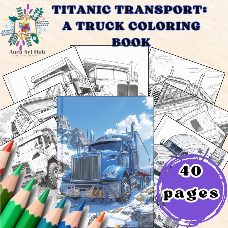 40 Transport Truck Coloring Page, Adults Coloring Pages, Cute Cars Kids ...