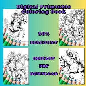 35 Horses Coloring Page, Cute for Kids Coloring Sheets, Animal Coloring ...