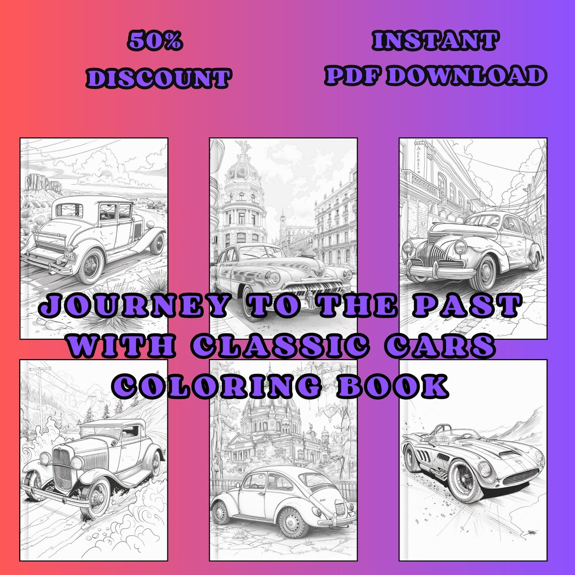 70 Classic Cars Coloring Page, Porsche Coloring Page, Cars, Lamborghini ...