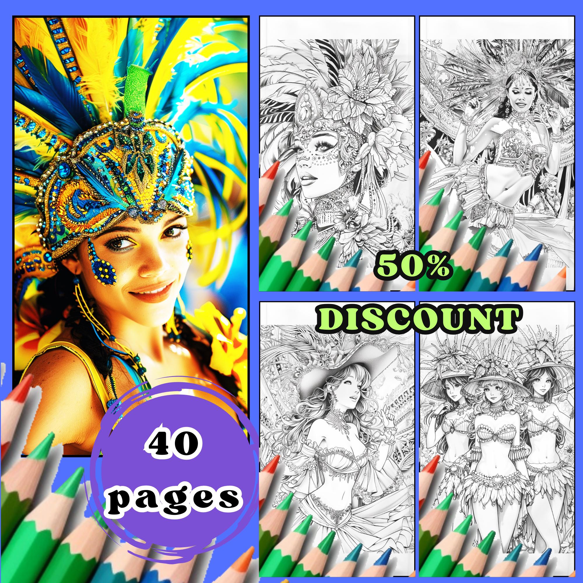 40 Carnaval De Rio Coloring Book, Traditional Dance Coloring Pages ...