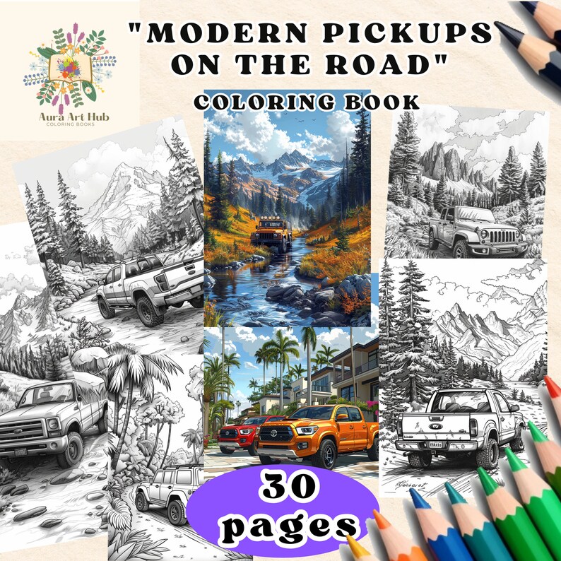 30 Modern 4x4 Off-road Trucks Coloring Pages, Ultimate Off-road ...