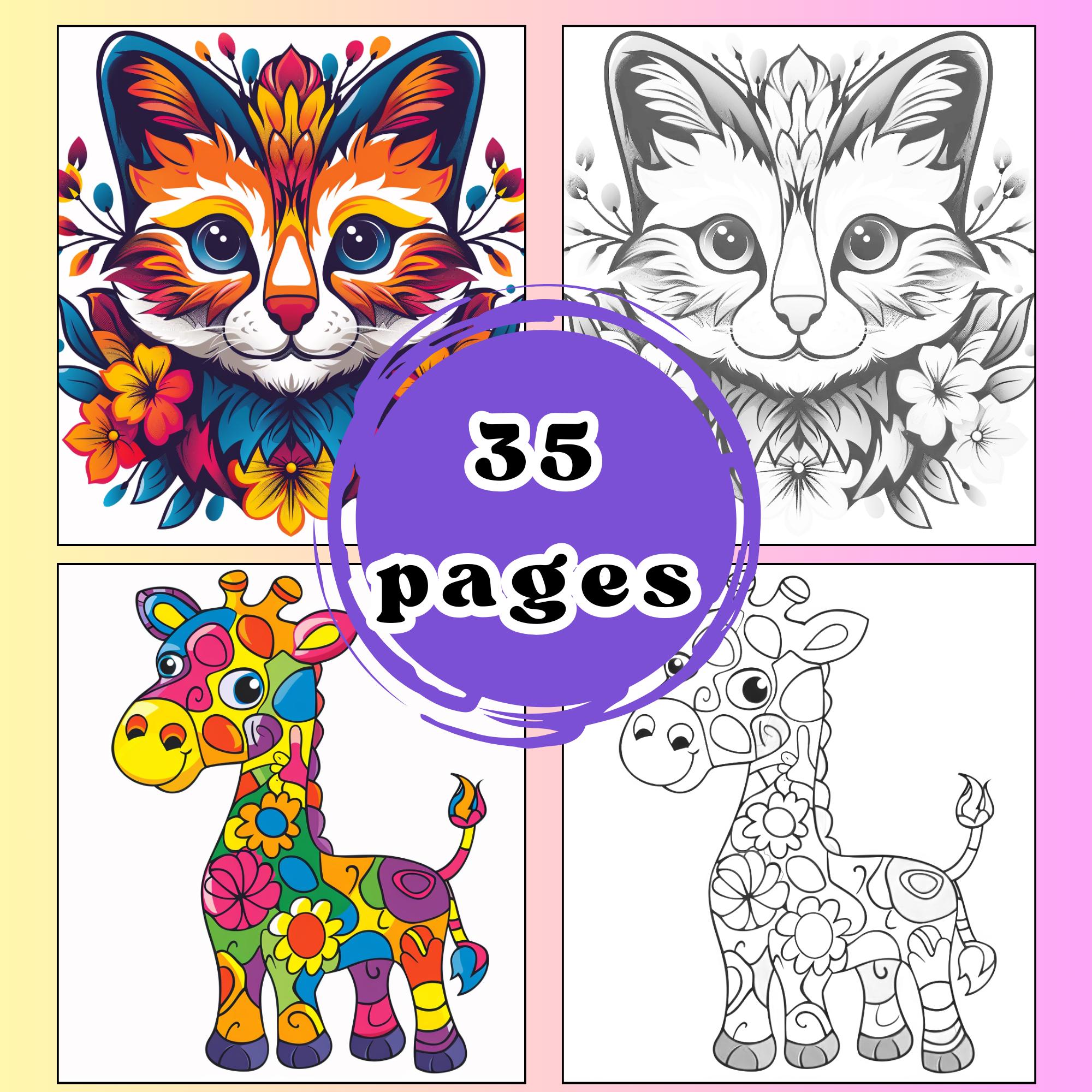 33 Animal Coloring Page, Anti Stress Coloring Pages,coloring Page for ...