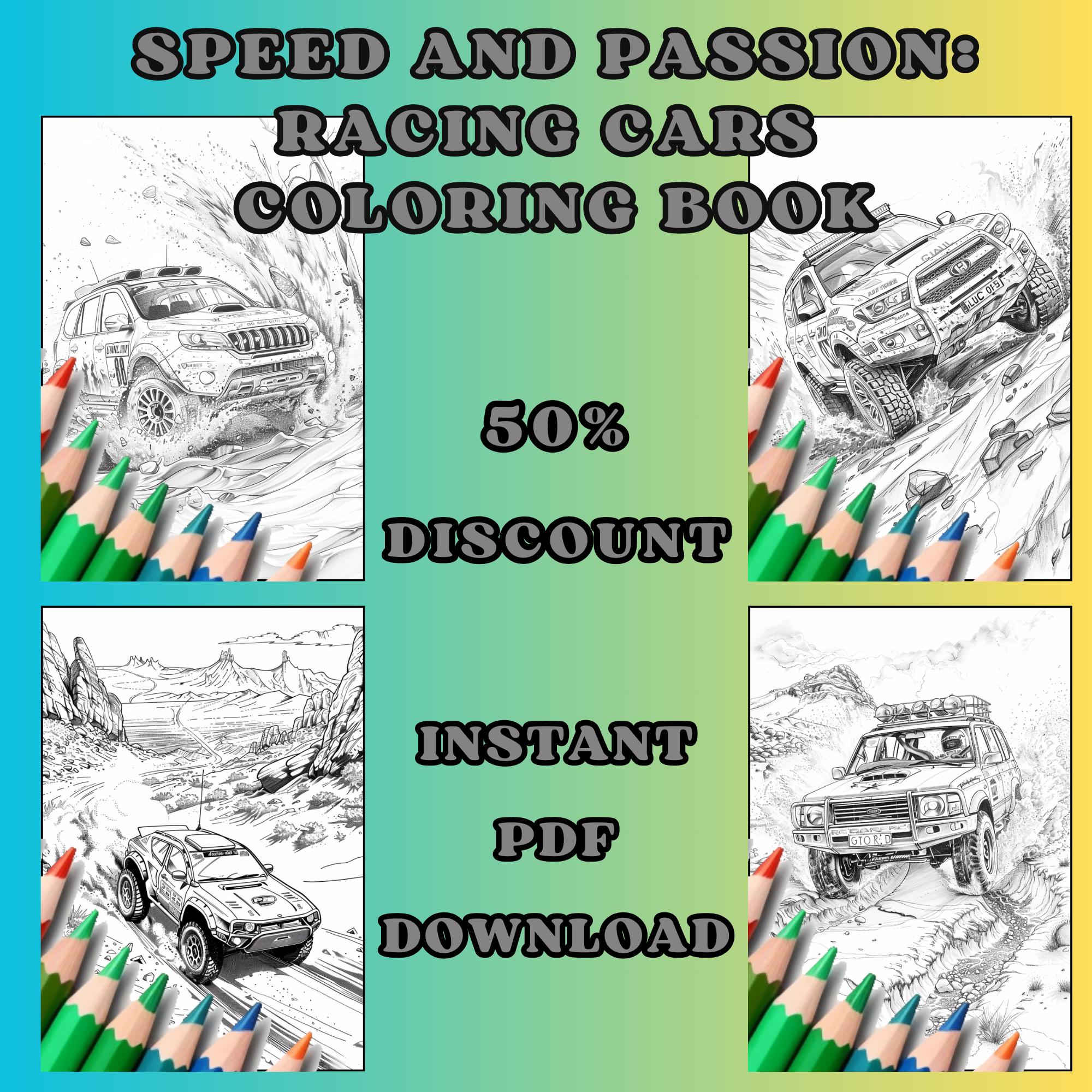 40 Racing Cars Coloring Sheets, Vehicle Coloring Pages, Monster ...