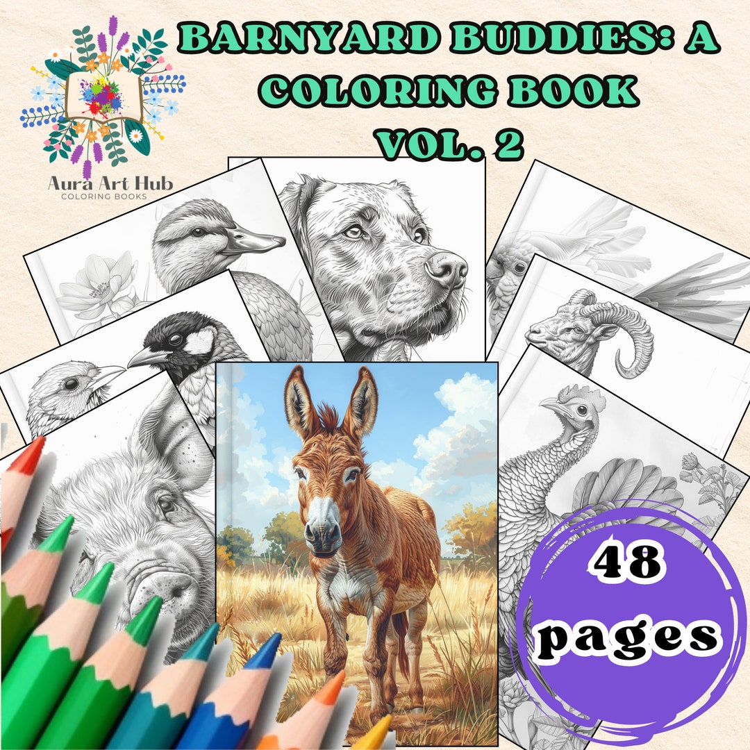 48 Barnyard Buddies Coloring Page, Adults Coloring Pages, Cute Kids ...